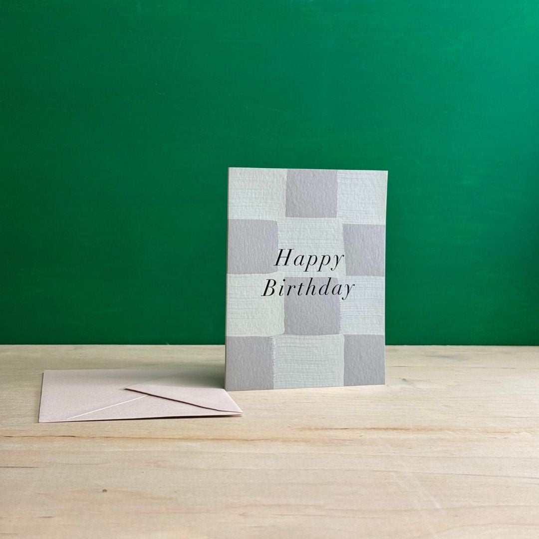 Checker Birthday Card | Tend Greenpoint