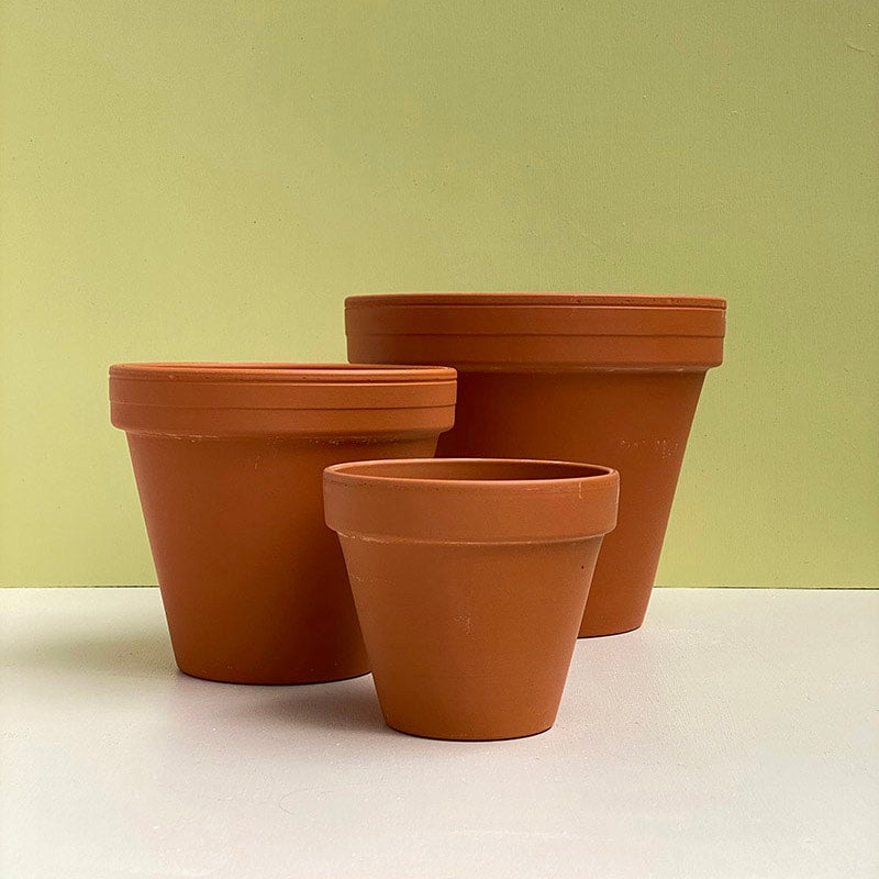 Stacking Clay Flower Pots